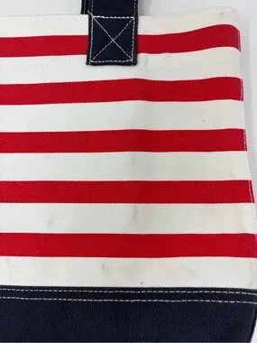 Pottery Barn Kids | Other | Pottery Barn Kids Canvas Tote Bag Red White ...